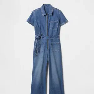 GAP | Pants & Jumpsuits | New Gap Womens Rt0 Medium Wash Relaxed Belted ...